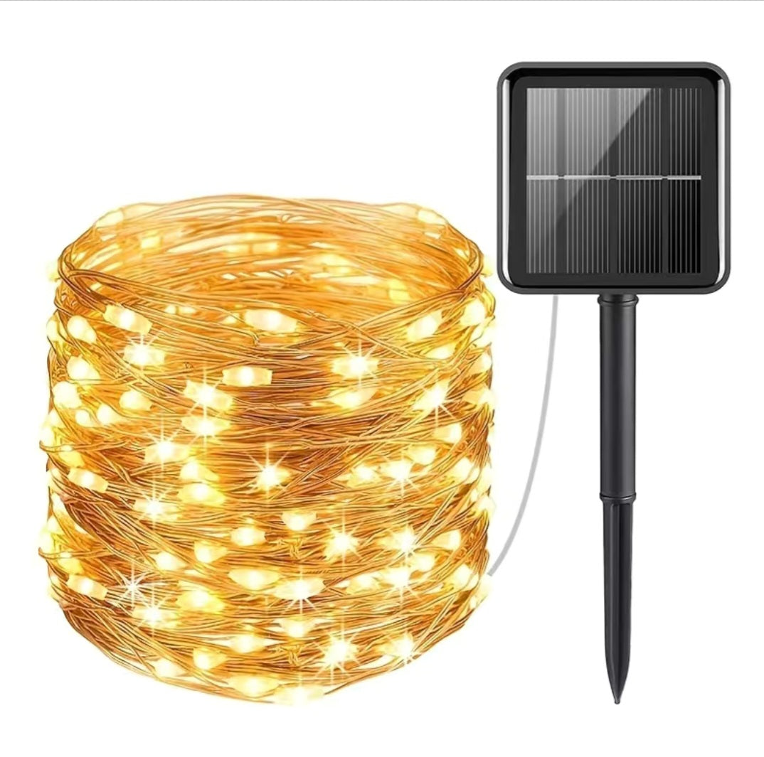 STRISCIA LED DA 10 METRI CON PANNELLO SOLARE